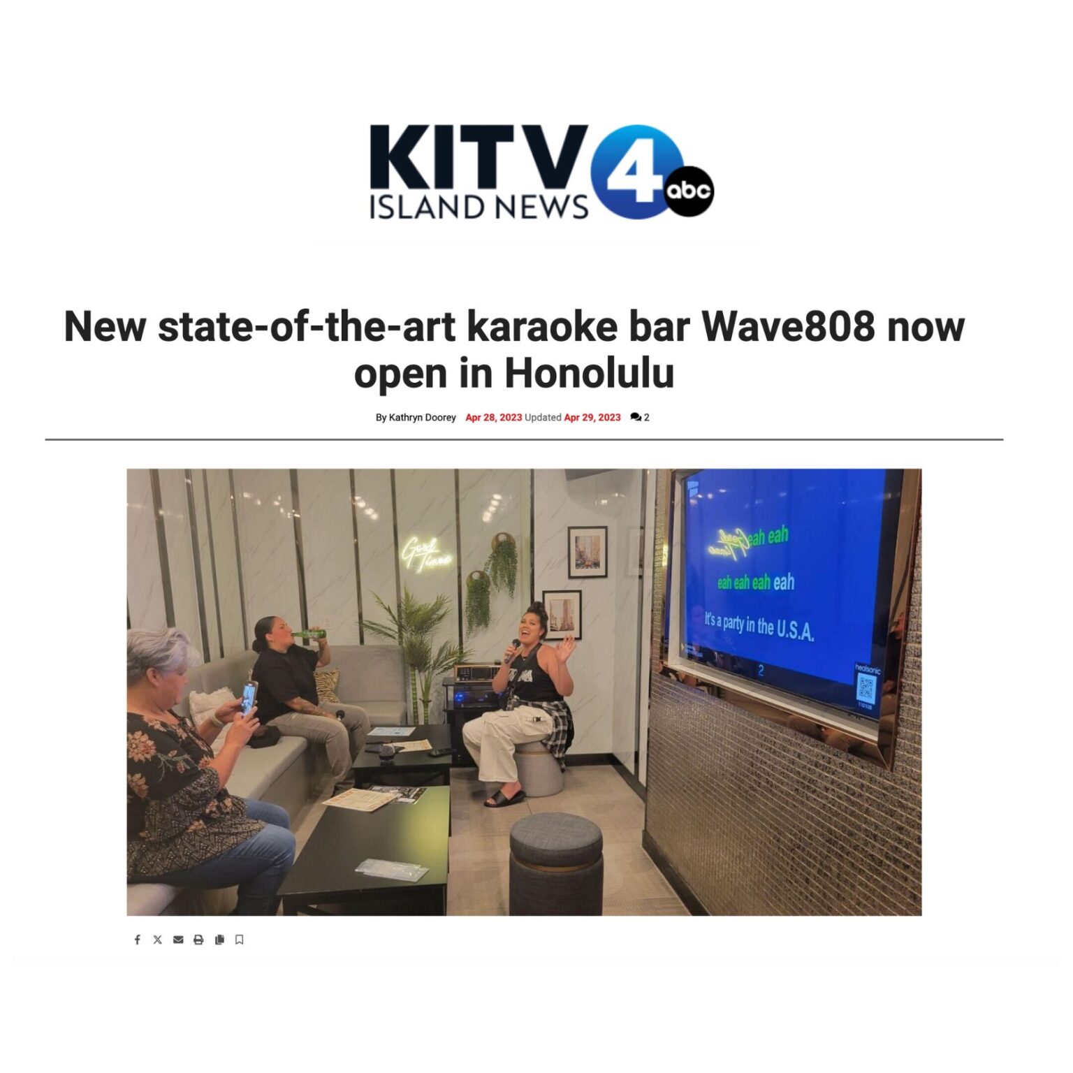 New state-of-the-art karaoke bar Wave808 now open in Honolulu - KITV4 ...